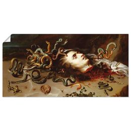 Artland Wandbild &raquo;Das Haupt der Medusa&laquo; klassische Fantasie 1 Stk. tlg. als Leinwandbild, Poster in verschied. Gr&ouml;&szlig;en grau B/H/T: 60cm x 30cm, Poster 