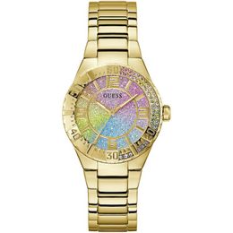 Guess Damen Quarzuhr &raquo;SANGRIA&laquo; Armbanduhr, Damenuhr, Edelstahlarmband gold Einheitsgr&ouml;&szlig;e