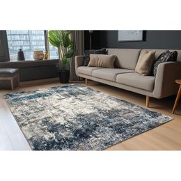Obsession Teppich &raquo;Posh 303&laquo; rechteckig 12 mm H&ouml;he modernes Design, bedruckte Qualit&auml;t, Wohnzimmer blau Polyester B : 120cm 1 Stk., 12mm, L: 170cm