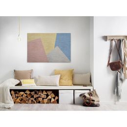 A.S. Cr&eacute;ation Leinwandbild &raquo;inlay 3&laquo; Abstrakt Kunst 1 Stk. tlg. Keilrahmen Farben Bunt Grafisch Abstrakt Leinwand-Bild Wohnzimmer Wand bunt Holz, Stahl B/H/T: 90cm 
