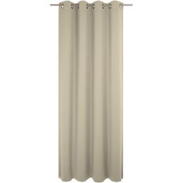 WIRTH Vorhang &raquo;Newbury&laquo; &Ouml;sen 1 Stk. tlg. nach Ma&szlig; grau Baumwolle, Polyester 145cm, &Ouml;sen, 130cm