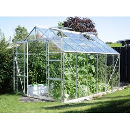 Vitavia Gew&auml;chshaus &raquo;Uranus 9900&laquo; silber B/H/T: 254cm x 379cm