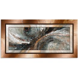 Artland Wandbild &raquo;Gold Abstrakt 2&laquo; Gegenstandslos 1 Stk. tlg. als Alubild, Leinwandbild, Poster in verschied. Gr&ouml;&szlig;en gold B/H/T: 60cm x 30cm, Alu-Dibond-Druck