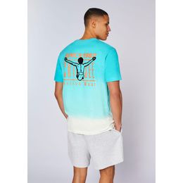 Chiemsee Herren T-Shirt, blau, Gr. S, 100% Baumwolle, Shirts