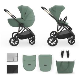 Kinderkraft Kombi-Kinderwagen &raquo;PRIME 3 2in1&laquo; 22 kg gr&uuml;n Einheitsgr&ouml;&szlig;e Kombi-Kinderwagen