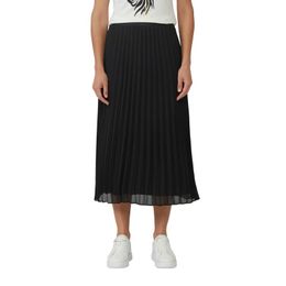 s.Oliver BLACK LABEL Damen s.Oliver BLACK LABEL Faltenrock mit elastischem B&uuml;ndchen schwarz 36