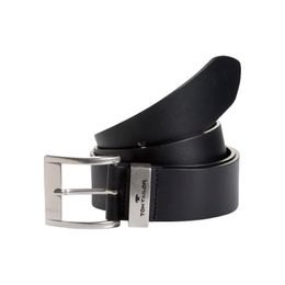 Tom Tailor Herren Tom Tailor Lederg&uuml;rtel &raquo;TTTOM&laquo; 4 cm breiter Herreng&uuml;rtel, Casual und Jeans Look schwarz 115