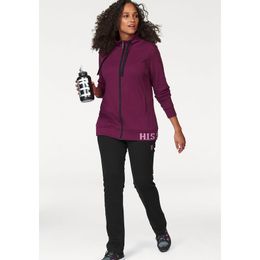 H.I.S. H.I.S Damen Jogginganzug Set, 2 Stk. Gro&szlig;e Gr&ouml;&szlig;en lila 58