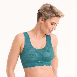 Damen Bralette "Essential Lace", ANITA SINCE 1886, Gr. S, gr&uuml;n, Stoff, Obermaterial: 61% Polyamid, 39% Elasthan, Mesh, gemustert, unifarben, BHs, mit