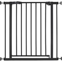 hauck T&uuml;rschutzgitter &raquo;Open N Stop 2, Black&laquo; auch als Treppenschutzgitter verwendbar; 75-80; erweiterbar schwarz B/H/T: 75cm x 77cm x 1,5cm T&uuml;rschutzgitter