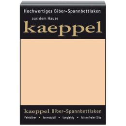 Kaeppel Spannbettlaken &raquo;Spannbettlaken Biber&laquo; 100% Baumwolle, kuschelig weich ideal f&uuml;r Winter beige Biber, Obermaterial: 100% Baumwolle B/L: 200cm, 1 Stk., 