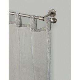 Garesa Gardinenstange &raquo;BOLTI&laquo; &Oslash; 16 mm 1 l&auml;ufig-l&auml;ufig Wunschma&szlig;l&auml;nge Vorhanggarnitur, verl&auml;ngerbar, Wandmontage, ohne Ringe silber Metall B/L: 150cm &Oslash;