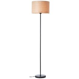 Brilliant Stehlampe &raquo;Romm&laquo; E27 1 Stk. 1flg holz hell/schwarz schwarz 1, &Oslash; 38cm H: 161cm, 1 Stk.