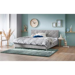 Westfalia Schlafkomfort Polsterbett &raquo;Padua&laquo; mit Rautensteppung, 3 verschiedene Matraztenarten w&auml;hlbar grau Bezug 100% Polyester, Polsterung: Polsterwatte, Material Gestell: 
