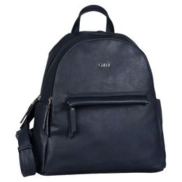 Gabor Damen Rucksack &raquo;Mina&laquo; aus weichem leichten Lederimitat, l&auml;ssig im praktischen Format blau B/H/T: 29cm x 30cm x 15cm
