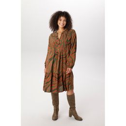 Aniston Plus Damen Aniston PLUS Tunikakleid in trendigem Animalprint - NEUE KOLLEKTION braun 52, N-Gr