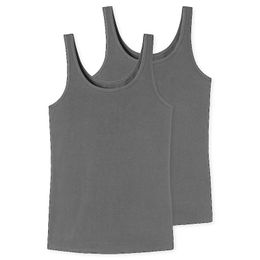 uncover by Schiesser Damen uncover by Schiesser Tr&auml;gertop &raquo;Uncover Cotton&laquo; tiefer Rundhalsausschnitt, breite Tr&auml;ger, elastisch, weich schwarz 3XL