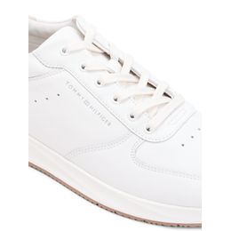 Tommy Hilfiger Herren Sneaker "NEWPORT LTH", Gr. 42wei&szlig;, Nappaleder, Schuhe, Sneaker, Freizeitschuh, Halbschuh mit seitlicher Logopr&auml;gung