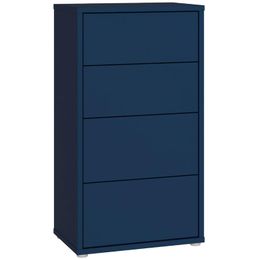 FORTE Kommode &raquo;Alice Springs, Kommode H&ouml;he 99,1 cm, 4 Schubk&auml;sten&laquo; Schubk&auml;sten mit Vollauszug, Grifflos, Push to open Holzwerkstoff B/H/T: 54,8cm x 