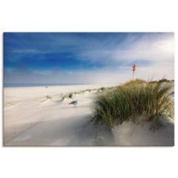 Artland Wandbild &raquo;Strandidylle&laquo; Strandbilder 1 Stk. tlg. als Alubild, Leinwandbild, Poster, Wandaufkleber in verschied. Gr&ouml;&szlig;en blau Leinwand B/H/T: 60cm x 