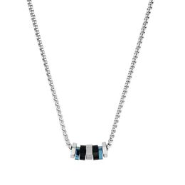 Tom Tailor Herren Tom Tailor Kette mit Anh&auml;nger silber Edelstahl, L: 55 B: 2,9mm