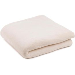G&ouml;zze Plaid &raquo;Color&laquo; in schlichten Unifarben, Kuscheldecke beige Polyester B/L: 150cm x 200cm