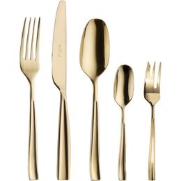 Pinti Inox PINTINOX Besteck-Set &raquo;Infinito Treasure&laquo; Optik Gl&auml;nzend PVD Beschichtung gold Edelstahl 18/0 30 tlg.