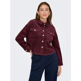 Only Damen Only Cordjacke &raquo;ONLMARINA-ENY L/S CORD JACKET PNT NOOS&laquo; Baumwolle rot XXS