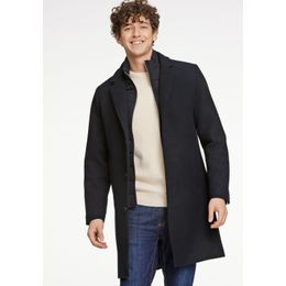 LINDBERGH Herren Kurzmantel "Mantel Relaxed Fit", schwarz, Gr. S, Obermaterial: 55% Polyester, 40% Wolle, 5% sonstige Fasern. Futter: 100% Polyester.