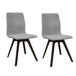 OTTO home Esszimmerstuhl &raquo;Rania&laquo; (Set) 2 Stk.Massivholzgestell, mit Keder grau Holzwerkstoff, Massivholz B/H/T: 45cm x 91cm x 55cm, 2 Stk., Microfaser
