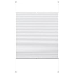 Gardinia Plissee &raquo;EASYFIX PIA&laquo; blickdicht Perlreflex-beschichtet ohne Bohren verspannt mit patentiertem Tr&auml;gersystem wei&szlig; Obermaterial: 100% Polyester