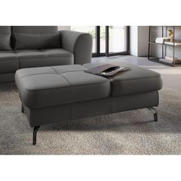 Sit & More sit&more Hocker &raquo;Bendigo&laquo; mit Klappfunktion, Bodenfreiheit 12 cm, wahlweise in 2 Fu&szlig;farben braun B/H/T: 114cm x 42cm x 71cm, NaturLEDER ,mit schwarzem