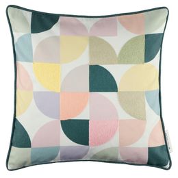 Tom Tailor HOME Kissenbezug &raquo;Moulds&laquo; modern bestickt und bedruckt bunt Polyester, Baumwolle, Polyester B/L: 40cm x 40cm, 1 Stk., Polyester