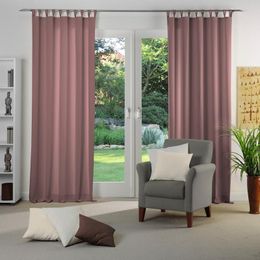 WIRTH Vorhang &raquo;Dim out&laquo; Schlaufen 1 Stk. tlg. nach Ma&szlig; lila Polyester 375cm, Schlaufen, 142cm