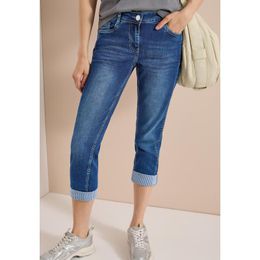 Cecil Damen 3/4-Jeans &raquo;Style Scarlett&laquo; im Casual Fit und mit Stretch blau 26, L&auml;nge 28