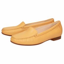 Sioux Damen Slipper "Zalla", Gr. 37, gelb, Obermaterial: 100% Lammnappaleder LANA. 100% Gummi rubber., Schuhe