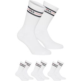 Fila Damen Socken &raquo;UNISEX LIFESTYLE PLAIN SOCKS&laquo; 3 Paar, 3 Stk. tlg. mit Logo-Schriftzug wei&szlig; 35-38