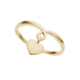 Firetti Damen Goldring &raquo;Schmuck Geschenk Gold 333 Herz&laquo; gold 18, Gelbgold 333, 2mm
