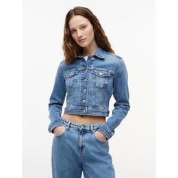 Tommy Jeans Damen Jeansjacke &raquo;NEW SLIM TRUCKER JACKET CJ8138&laquo; Baumwollmischung, slim fit, Brusttaschen S (36/38)