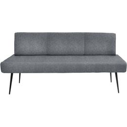 K+w Komfort & Wohnen K+W Komfort & Wohnen Essbank &raquo;Giacomo I Polsterbank&laquo; Metallf&uuml;sse in schwarz, wahlweise in der Breite 200cm oder 177cm blau B/H/T: 177cm x 87cm x 62cm,