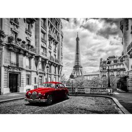 papermoon Fototapete &raquo;Paris Eiffel Tower&laquo; glatt bunt Vlies B/L: 2,5m x 1,86m, Bahnen: 5 Stk.