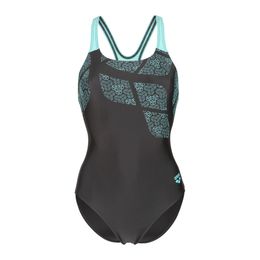 arena Sportbadeanzug 'Kikko' Damen Gr&ouml;&szlig;e XXXL aqua / schwarz