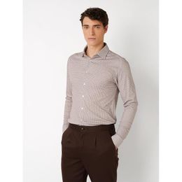 DESOTO Herren DESOTO Langarmhemd &raquo;Jersey Casual Kent&laquo; beige XL, N-Gr