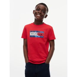 Tommy Hilfiger Jungen T-Shirt &raquo;HILFIGER FLAG GRAPHIC TEE&laquo; Rundhalsausschnitt, Regular Fit, Kinder bis 16 Jahre 6 (116)