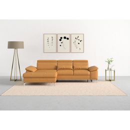 Sit & More sit&more Ecksofa &raquo;Cabrio L-Form, B: 295 cm, mit Sitztiefen-, Arm- & Kopfteilverstellung&laquo; 2 Nierenkissen, Federkern, optional Schlaffunktion und 