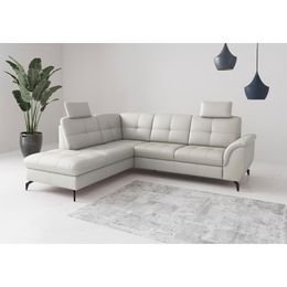 Sit & More sit&more Ecksofa &raquo;Zora&laquo; B/H/T: 212cm, NaturLEDER , Ottomane links, ohne Bett,ohne Bettkasten