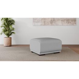 OTTO home Polsterhocker &raquo;BORNHOLM, kleiner Hocker passend zur Serie, Ma&szlig;e B/T/H: 61/72/46 cm&laquo; mit Wellenfederung, in hochwertiger Verarbeitung grau 