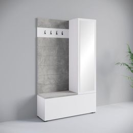 Home Affaire Garderoben-Set &raquo;TEJO II&laquo; Komplett-Set, 1 Stk. tlg. Holzwerkstoff B/H/T: 115cmcm x 192cmcm x 37,5cmcm