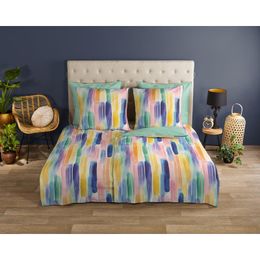 Good Morning Wendebettw&auml;sche &raquo;Magus&laquo; 2 100% Baumwolle, Renforc&eacute;, Rei&szlig;verschluss, Wendeoptik, Modern, Bunt Renforc&eacute;, Obermaterial: 100% Baumwolle B/L: 