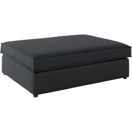 OTTO home Polsterhocker &raquo;Enid&laquo; einzeln stellbar oder als Teil eines Modulsofas, fester Sitzkomfort grau Baumwollmix (60% Baumwolle/40% Leinen);